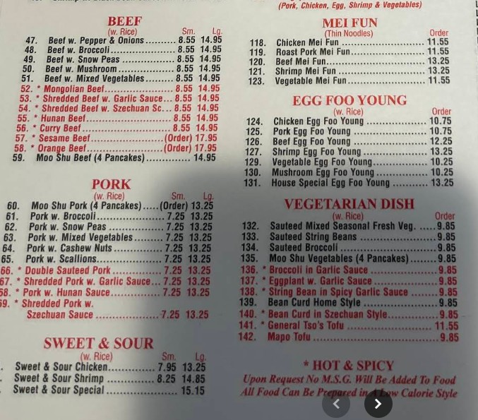 Hong Kong Pearl Menu – Authentic Chinese Food & Dim Sum in Levittown, PA